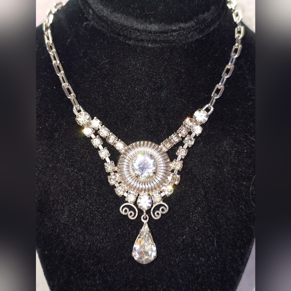 Leo Glass | Jewelry | Art Nouveau Original Leo Glass Rhinestone ...